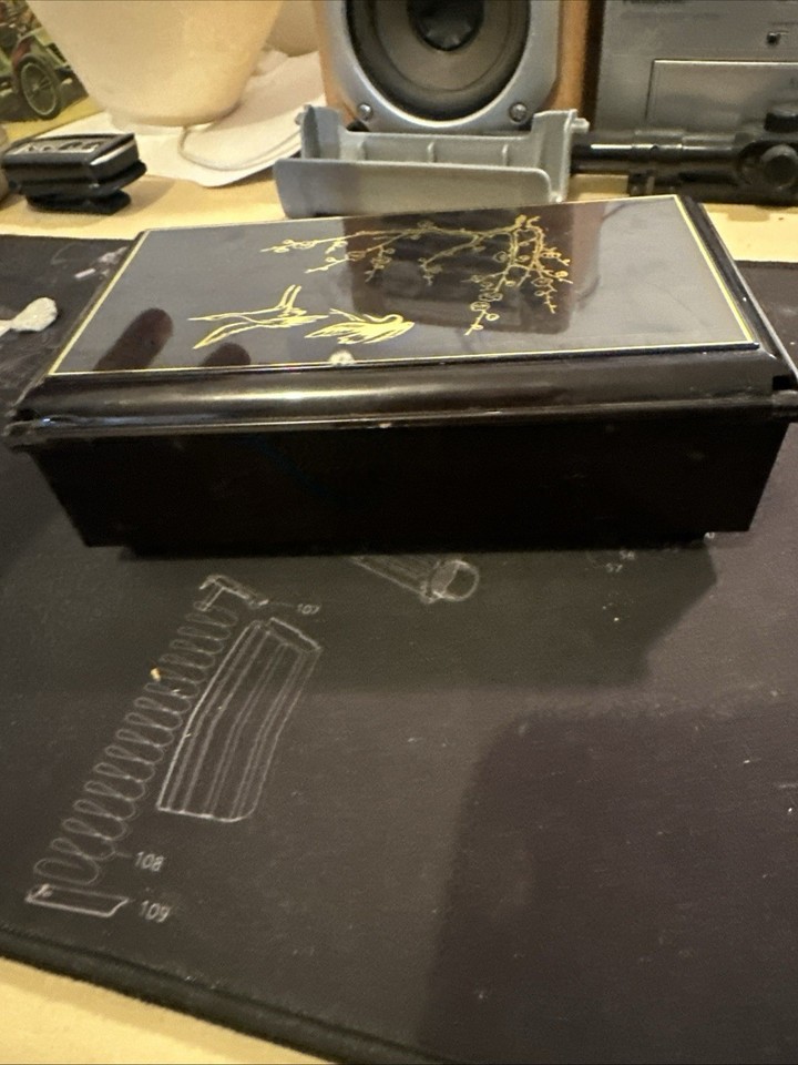 Vintage 1981 Yap's Swan Lake Mirrored Music Box Good Condition Works ...