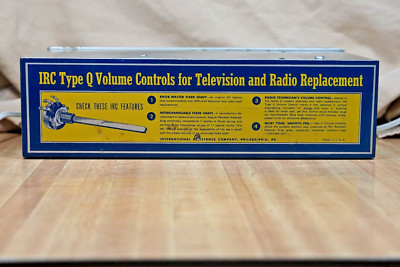 Vintage metal IRC Volume Control Kit box for television and radio ...