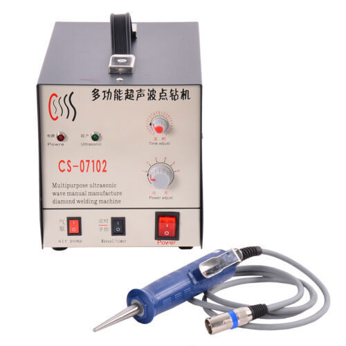 300W Small Manual ltrasonic Hot Fix Rhinestone Setting Drill Machine ...