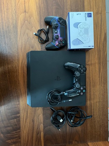 ps4 console with 2 controllers and cables | eBay