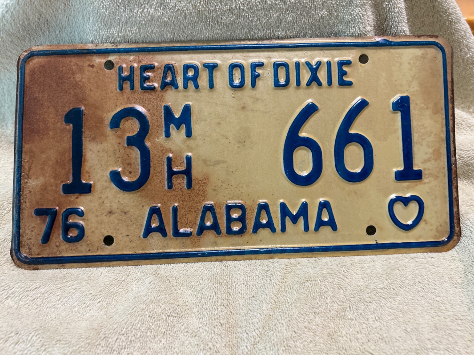 Vintage 1976 Alabama License Plate 13 MH | eBay