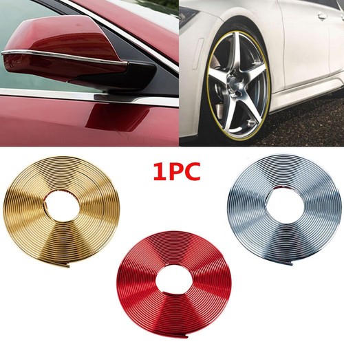 Protection Wheel Rim Chrome Collision Strips Frame Decoration Grille ...