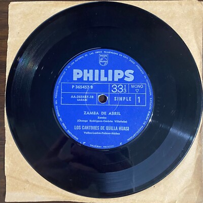 LOS CANTORES DE QUILLA HUASI - ZAMBA DE ABRIL / RECORDEMOS (7") 1969 ...