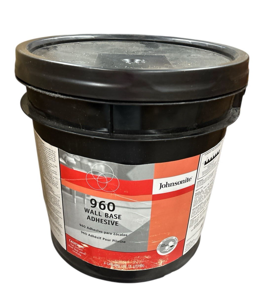 4 Gallon Bucket Tarkett Johnsonite 960 Wall Base Adhesive Light Tan ...