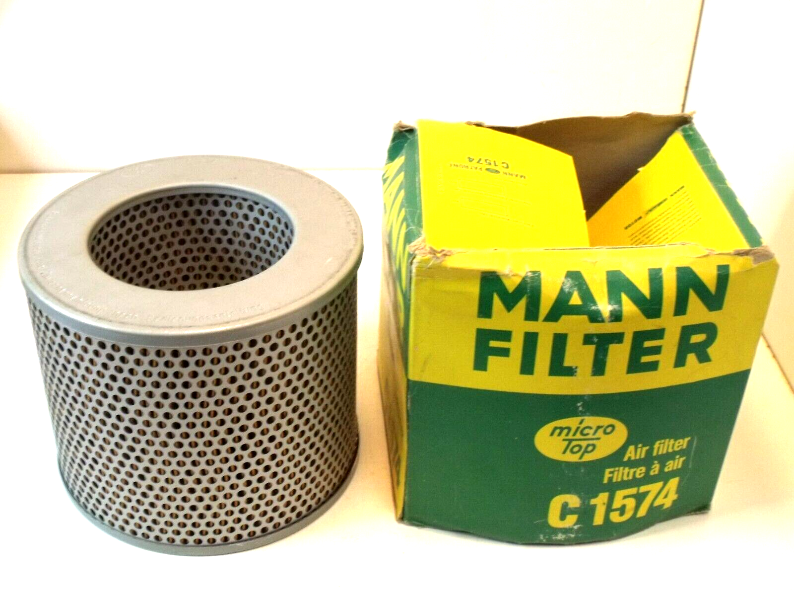 NIB Mann C1574 Micro Top Air Filter: 4.92” Height, 5.91” OD, 3.46” ID | eBay