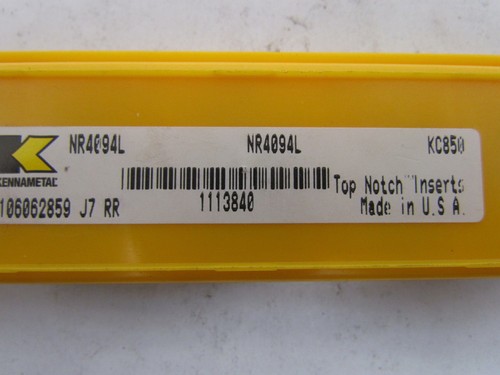 Kennametal NR4094L KC850 Carbide Insert Grade KC850 Box of 5pcs | eBay