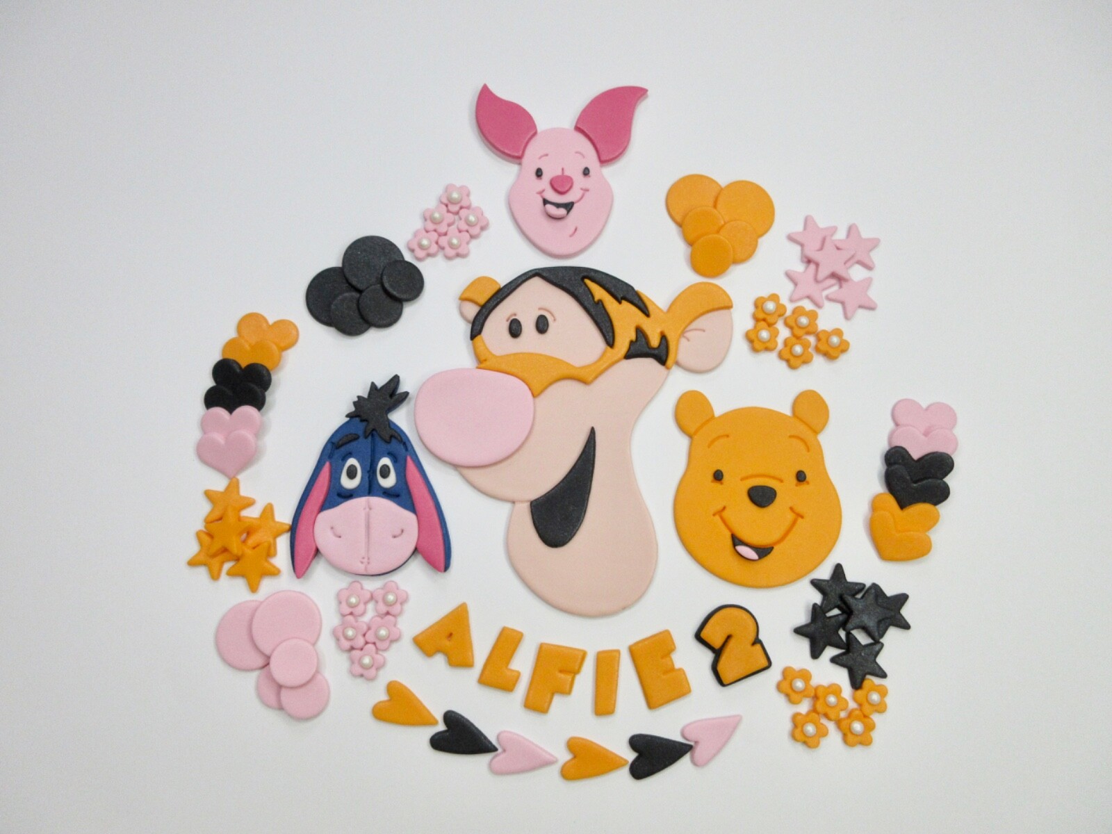 Tigger Cake Topper Personalised Large. Edible Tigger Cake Decorations ...