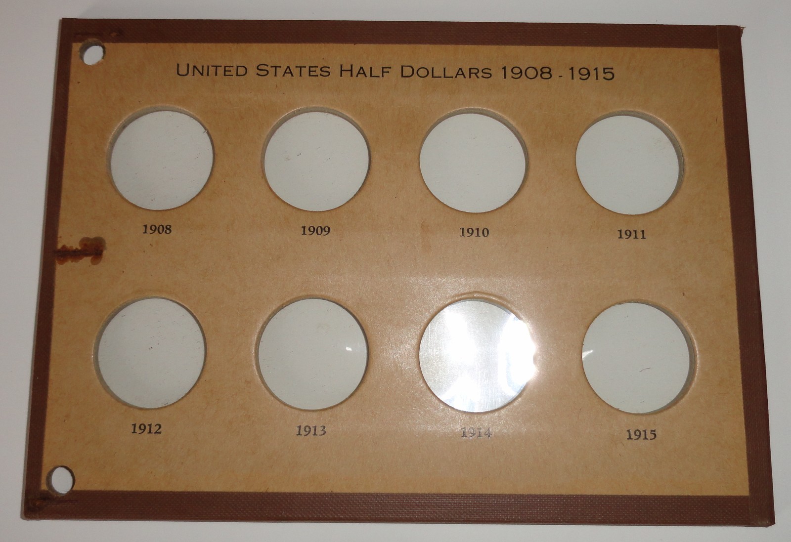 Meghrig Coin Board Pages For US Half Dollars 1892 / 1915 Set of Three ...