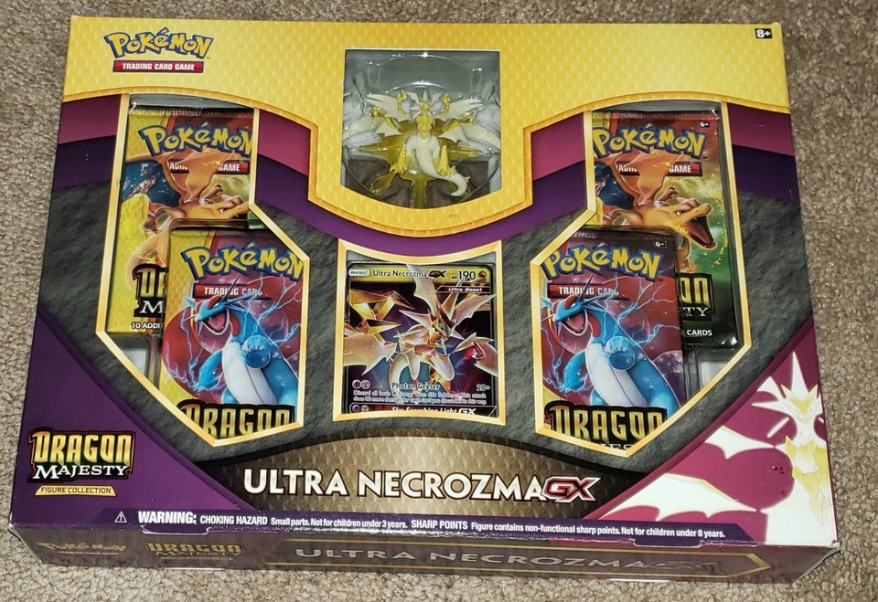 RARE! Pokemon Dragon Majesty Ultra Necrozma GX Figure Collection Box ...