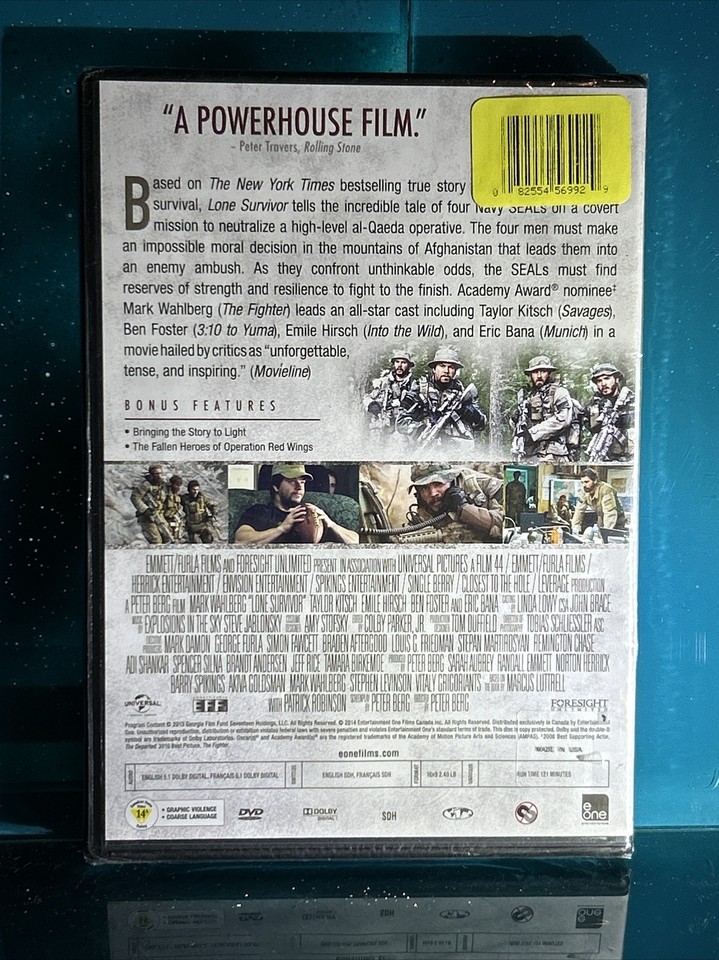 Lone Survivor - DVD - Brand New - Mark Wahlberg Action War Movie | eBay