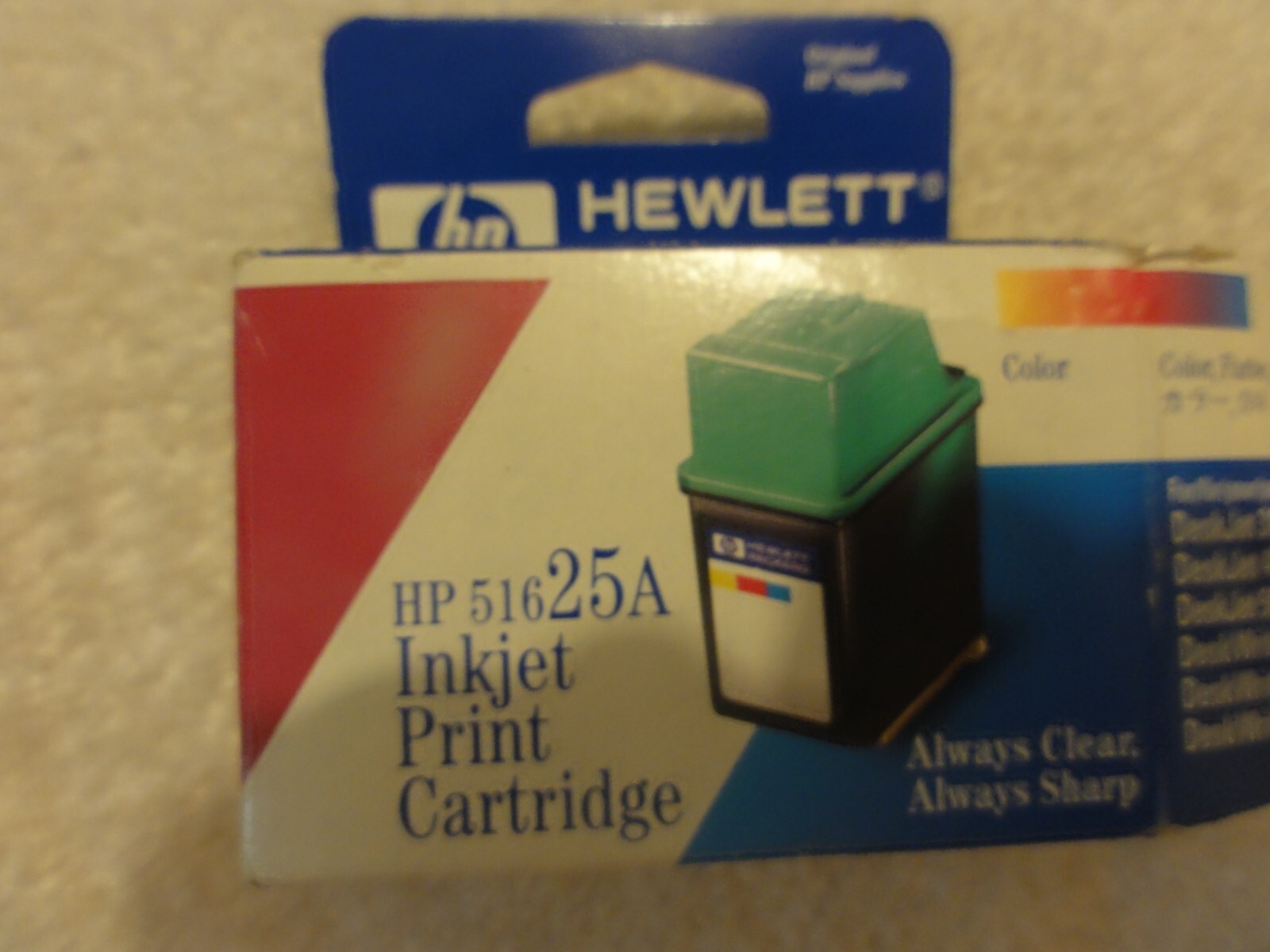 Genuine HP 25 Tri Color Ink 51625A OEM Deskjet 340 400 420c 500c 540 ...