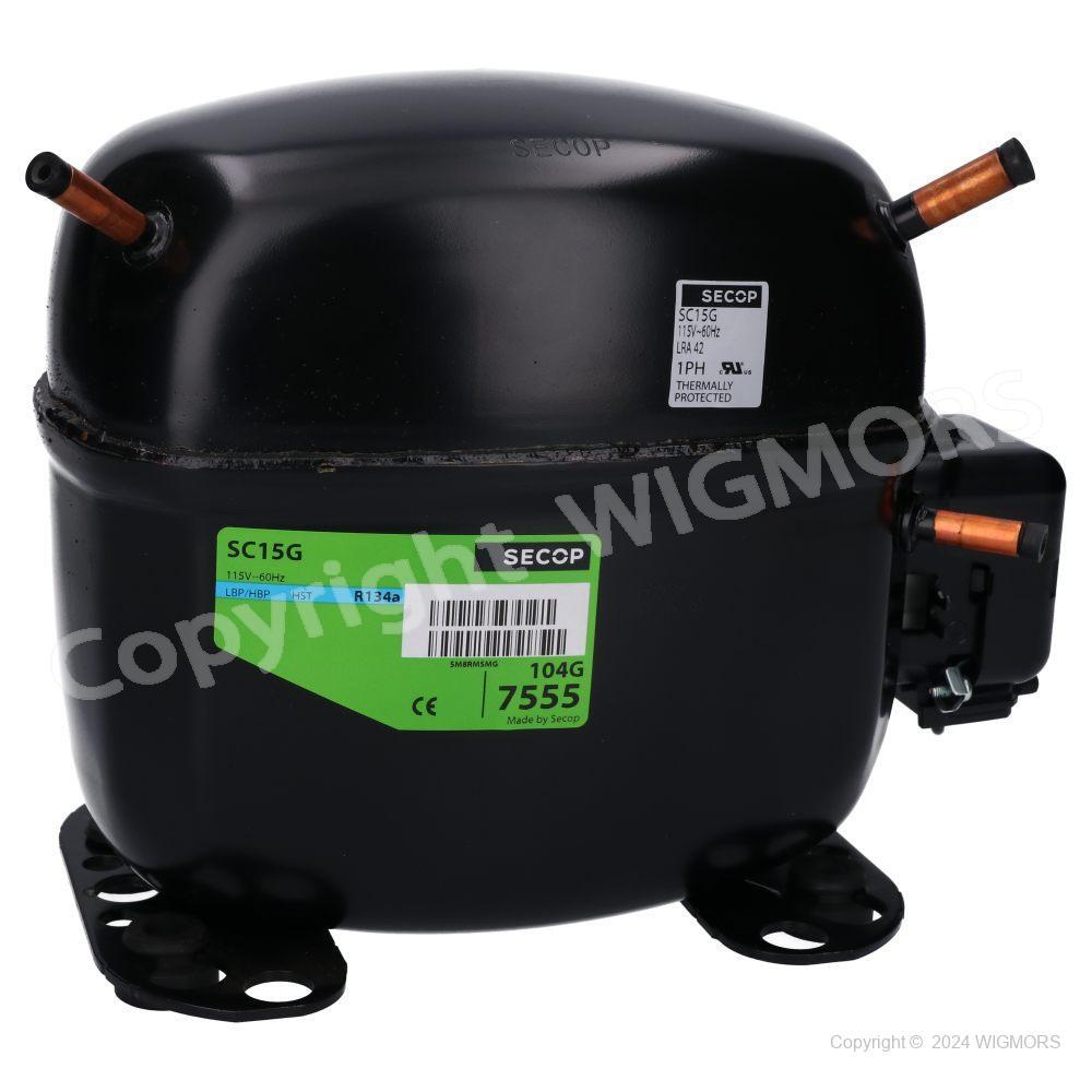 115V 60Hz refrigeration compressor Secop SC15G 104G7555 R134a 1/2 HP | eBay