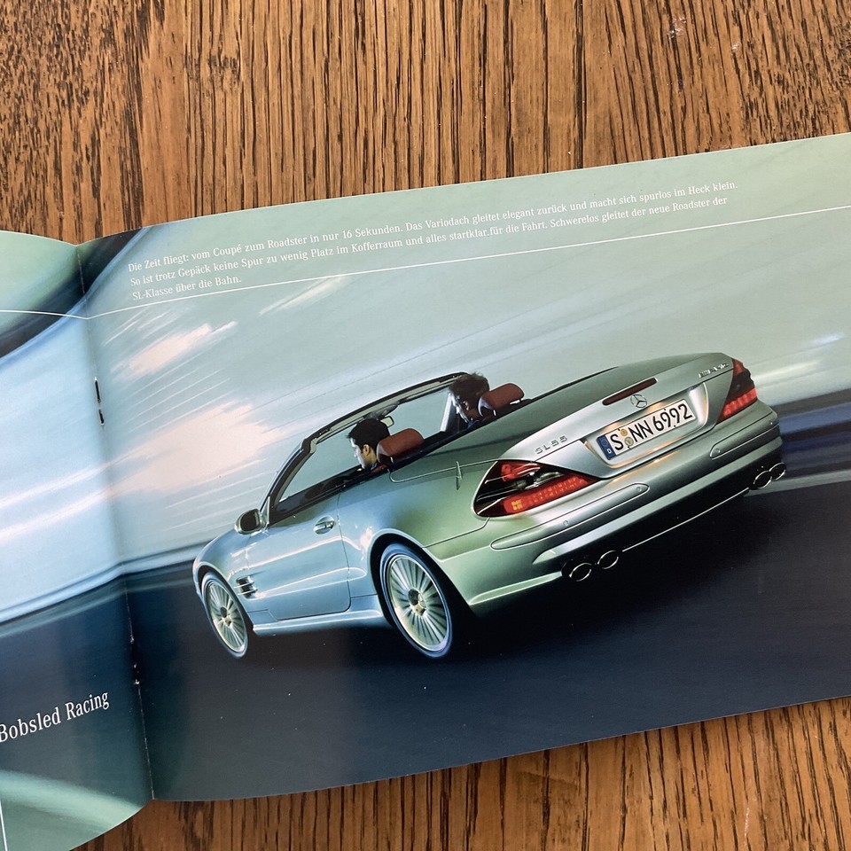 2001 MERCEDES BENZ SL CLASS SL500 SL55 AMG R230 ROADSTER BROCHURE | eBay