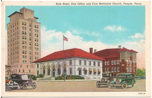 Kyle Hotel, Post Office and First Methodist Church in Temple TX ...
