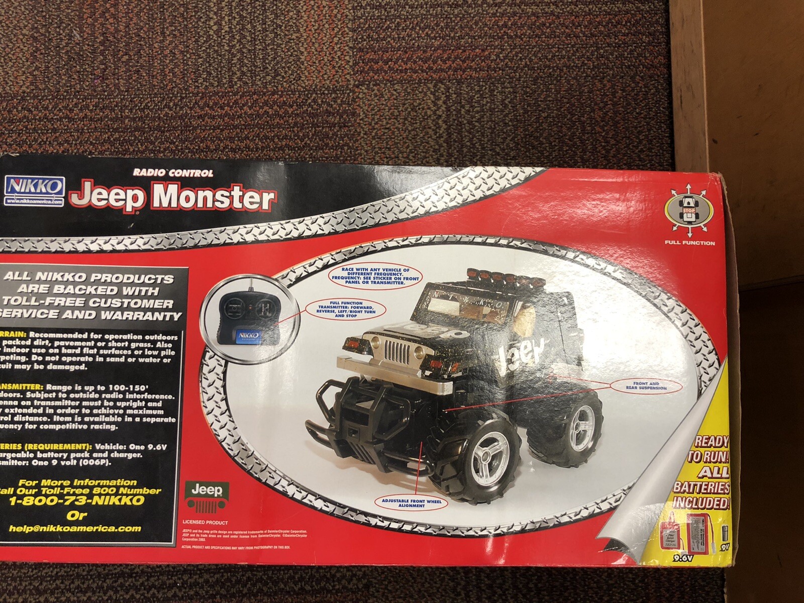 Nikko RC Jeep Monster Jeep Crawler Radio Controlled Truck New In Worn ...