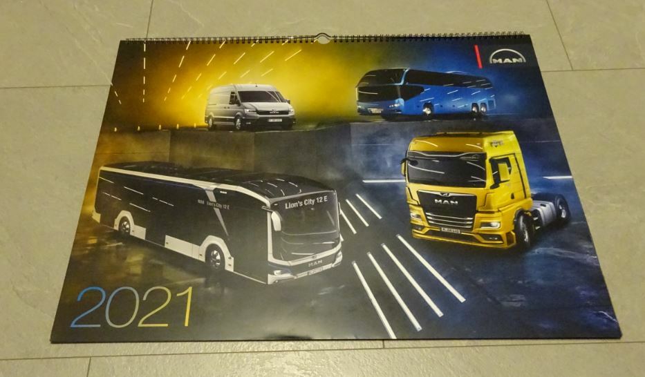 MAN Truck Bus LKW Kalender 2021, groß, neu, | Grelly Deutschland