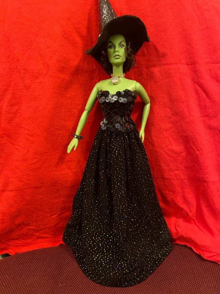 Ooak Wicked witch barbie Elphaba - Glam Custom Doll Collector handmade ...
