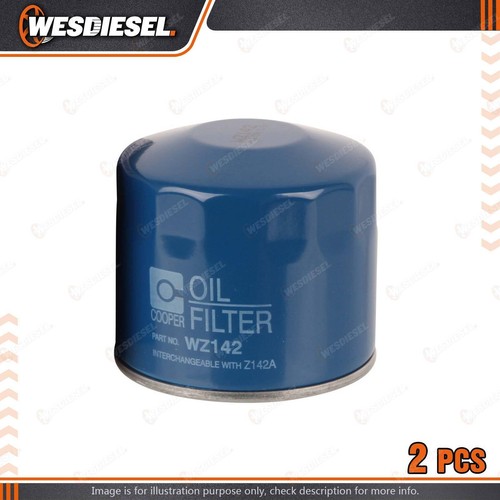 2 x Wesfil Oil Filters fits Mazda B2600 Bravo T2600 WE 2.6L 8V SOHC ...