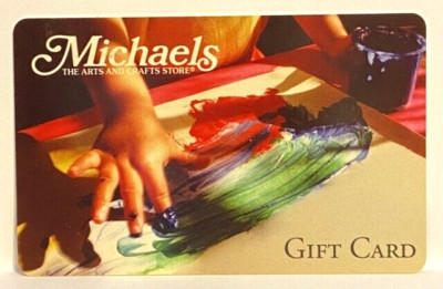 Michaels Crafts Fingerpainting Child Hand Green Blue Red 2006 Gift Card ...