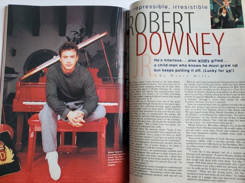 1995 COSMOPOLITAN mag Claudia SCHIFFER Robert DOWNEY Jr Cindy Crawford ...