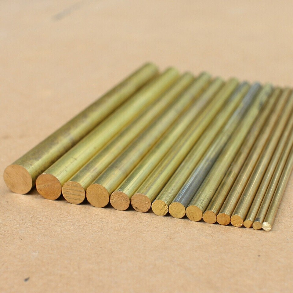 15 pcs Brass Rod Bar DIY Watch Tools Parts Watchmaker Lathe (2 to 8mm ...