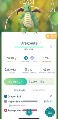 Shiny Dragonite ( Year 2018 ) - Double Move - Pokemon Lucky Trade Go | eBay