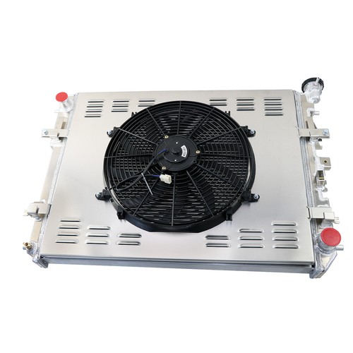 4-Row Aluminum Radiator+Shroud 16"Fan For 2009-2018 Dodge Ram 1500 2500 ...