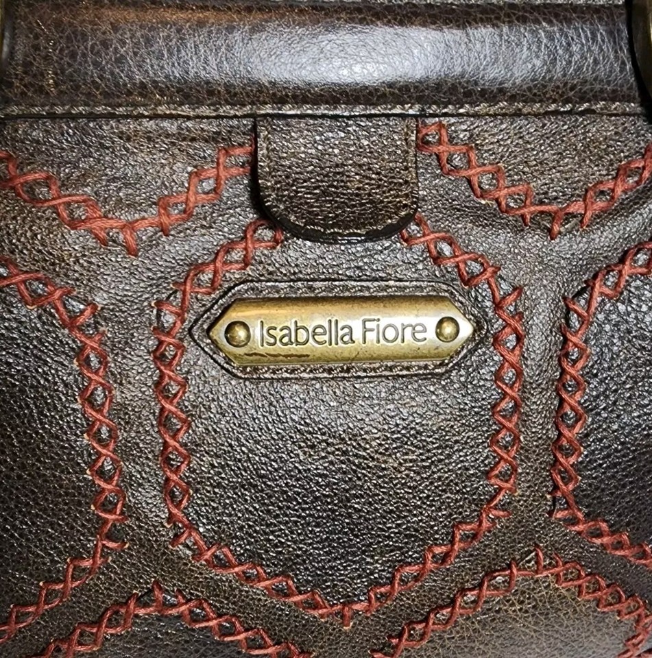 ISABELLA FIORE BOHEMIAN SWEDISH NORDIC HARD FRAME EMBROIDERED HANDBAG ...