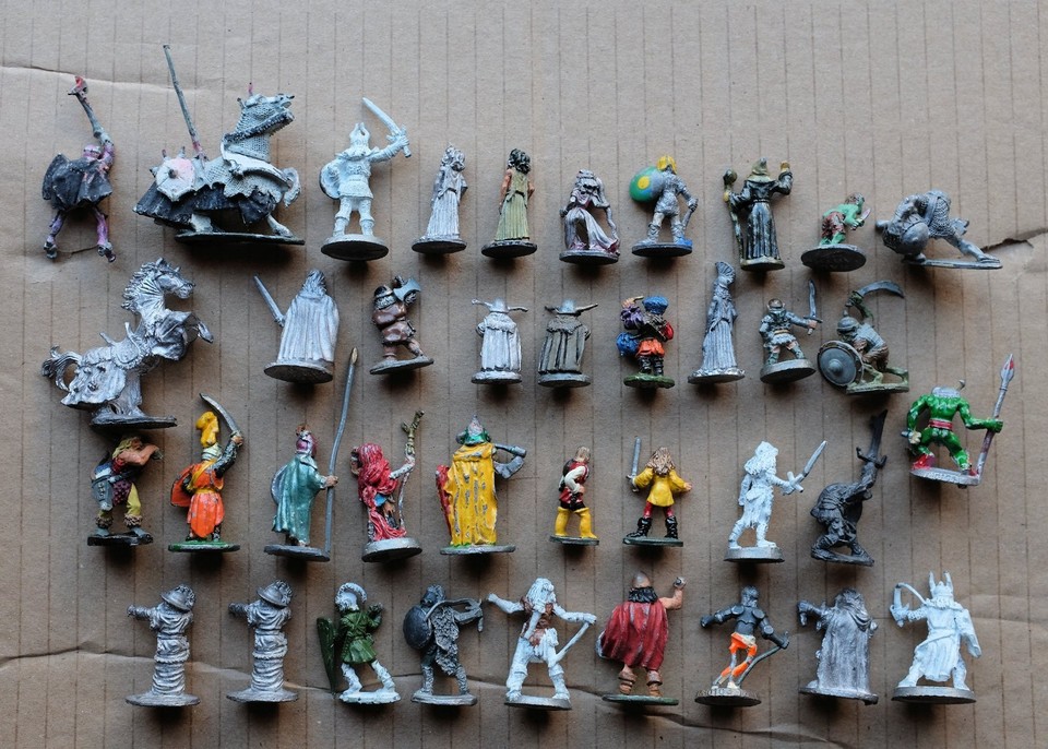 38 Fantasy Miniatures Adventurers Monsters Orcs Ral Partha Bundle Job ...