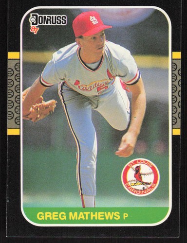 1987 Donruss #208 Greg Mathews RC | eBay