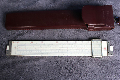 FREDERICK POST SLIDE RULE 1460 VERSALOG HEMMI JAPAN LEATHER HOLSTER | eBay