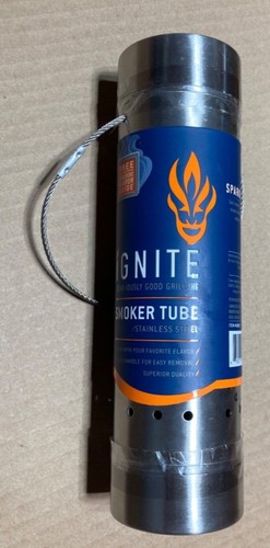 egnite stainless steel tube smoker with loop cable handle | eBay