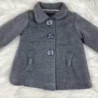 Me Jane Mini Baby Girl 6M Fleece Pea Coat Solid Gray | eBay
