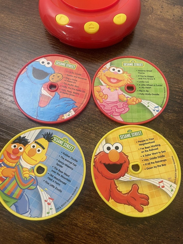 Sesame Street Elmo Music Player Sing Along Songs Toy CD 2007 Sesame ...