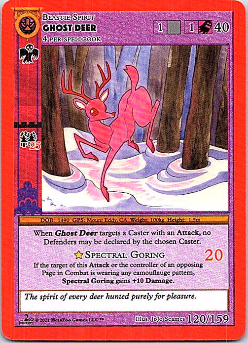 Ghost Deer 120/159 Metazoo Cryptid Nation 2nd Edition | eBay