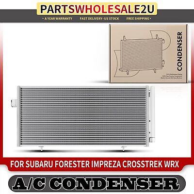 A/C Condenser with Receiver Drier for Subaru Crosstrek Forester Impreza ...