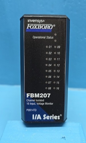 Foxboro FBM207 P0914TD Channel Isolated 16 Input Voltage Monitor Module ...
