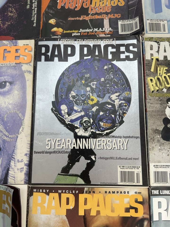 Rap Pages Hip Hop Magazine 1995-1997 Lot Of 17 - Eazy E, The Roots, Etc ...