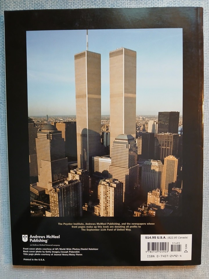 World Trade Center Book & Pic Set: News Front Pages/Twin Towers 8x10 NY ...