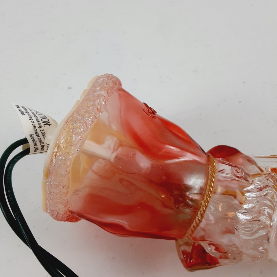 Vintage Hard Plastic Christmas Tree Plug In Lightbulb Socket SANTA ...