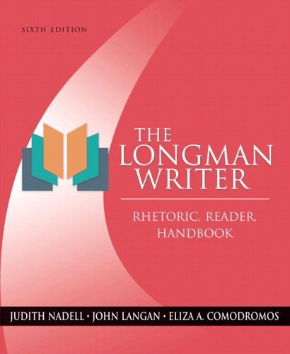 THE LONGMAN WRITER By Judith Nadell & John Langan **Mint Condition ...