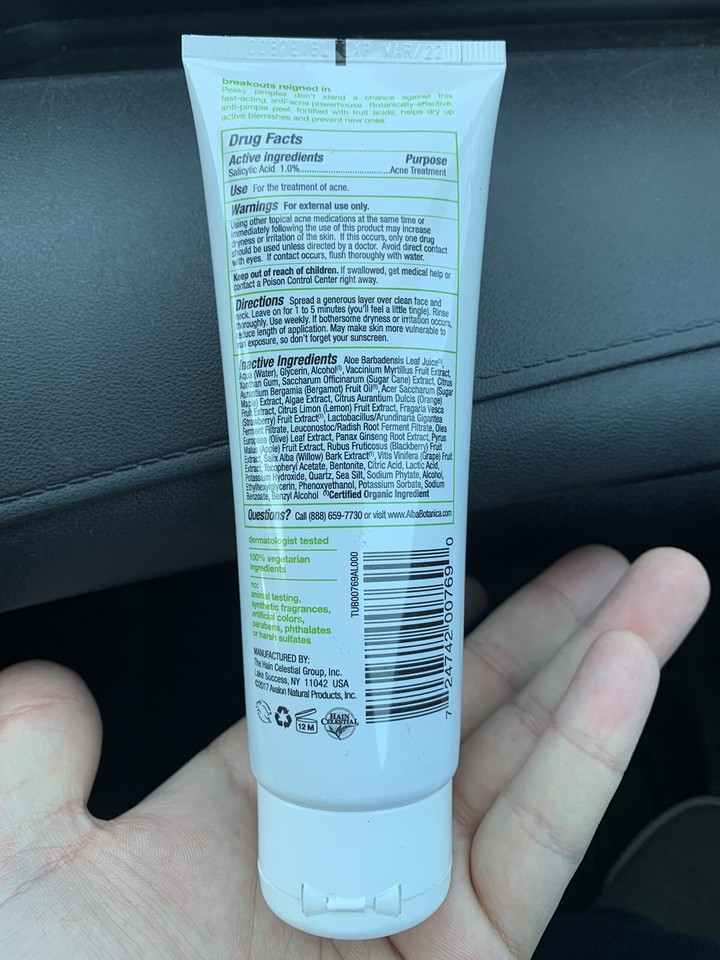 Alba Botanica AcneDote Clearing Gel Peel * Weekly Treatment For Acne ...