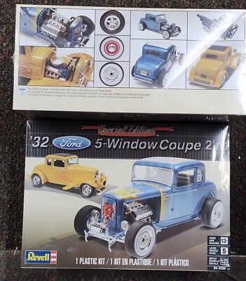 1/25 Revell 4228 - 1932 Ford 5 Window Coupe 2n1 Plastic Model Kit - NIB ...