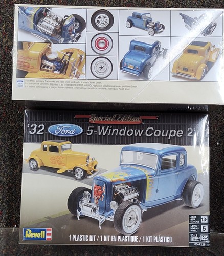 1/25 Revell 4228 - 1932 Ford 5 Window Coupe 2n1 Plastic Model Kit - NIB ...