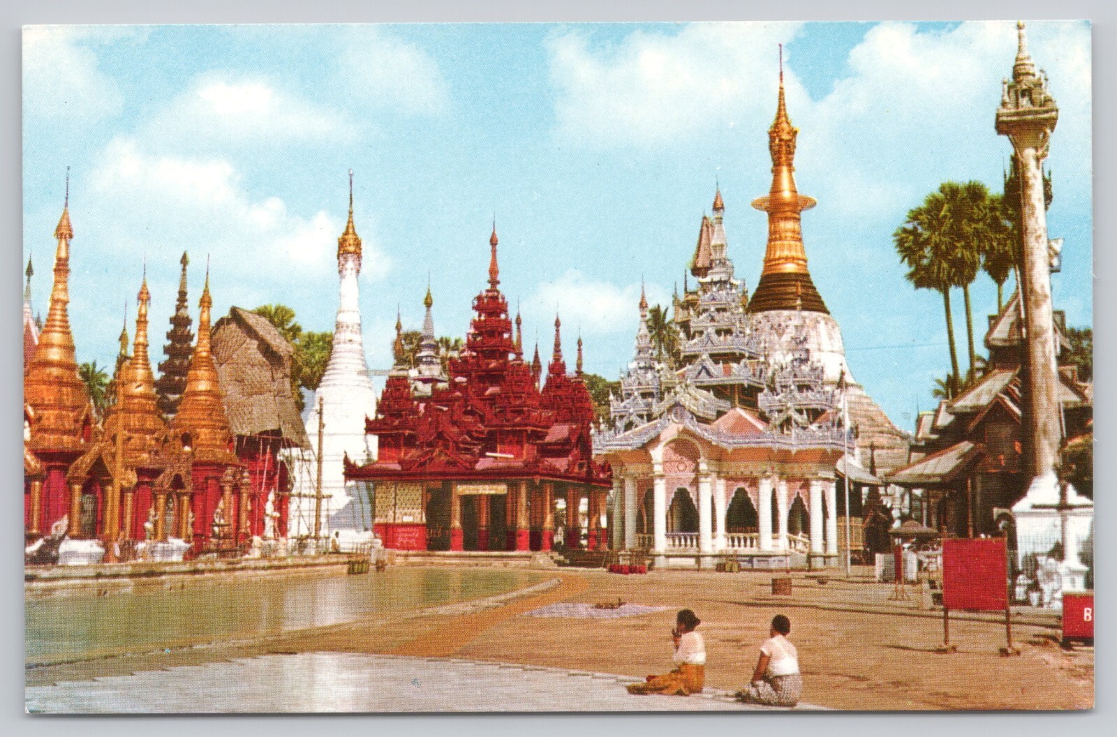 Rangoon Thailand, Shwe Dagon Pagodas, Vintage Postcard | eBay