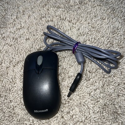 3D MICROSOFT USB Wired Optical Mouse P/N X800898 .BLACK WORKS! | eBay