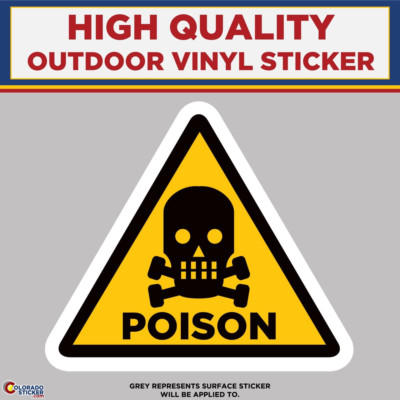 Poison Warning, High Quality Vinyl Stickers | eBay