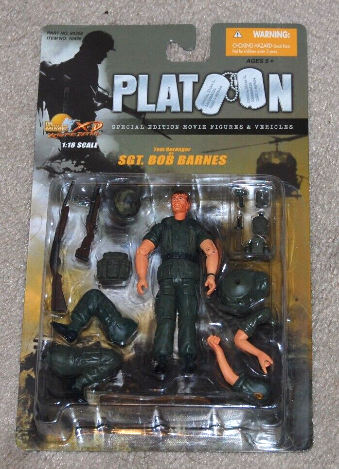 Ultimate Soldier XD 1:18 PLATOON Tom Berenger as SGT. BOB BARNES Army ...