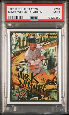 Topps Project 2020 Mark McGwire By Artist King Saladeen PSA 9 | eBay