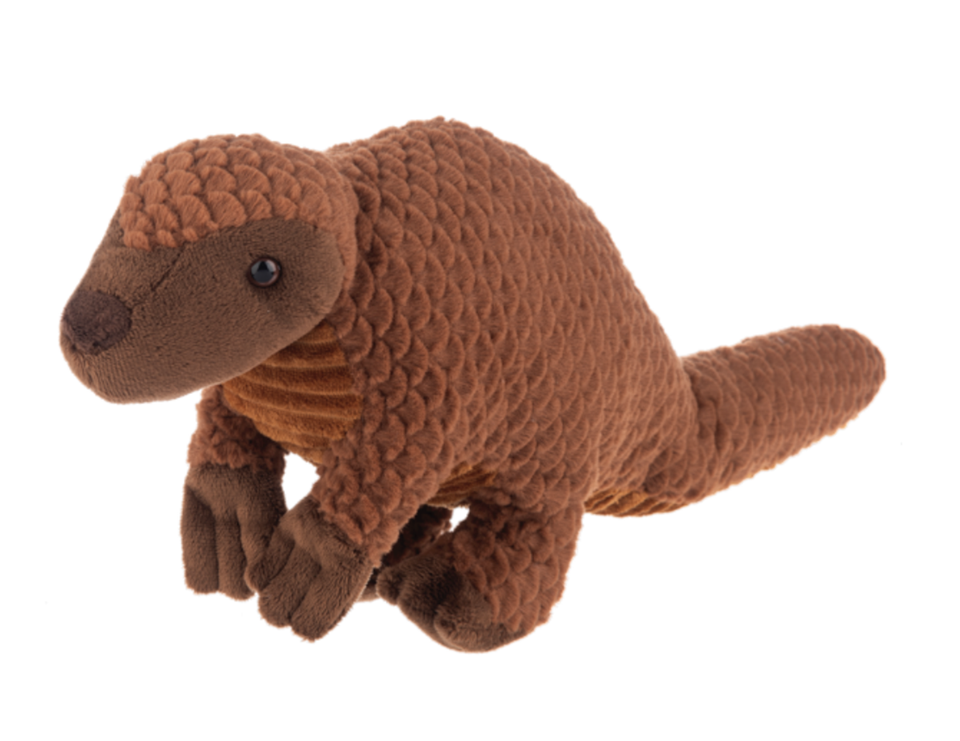 Hands on Ganz Tan Spike Pangolin Plush Stuffed Animal Toy, 18"long | eBay